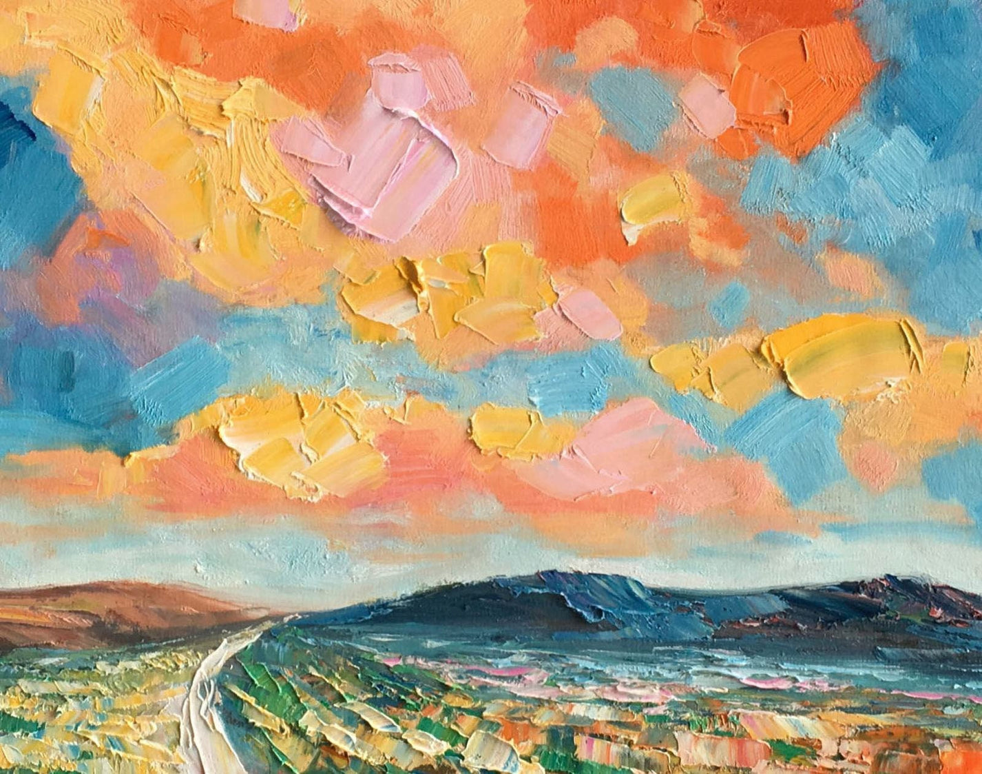 Create a Bold Statement with Extra Large Abstract Painting- Palette Kn ...