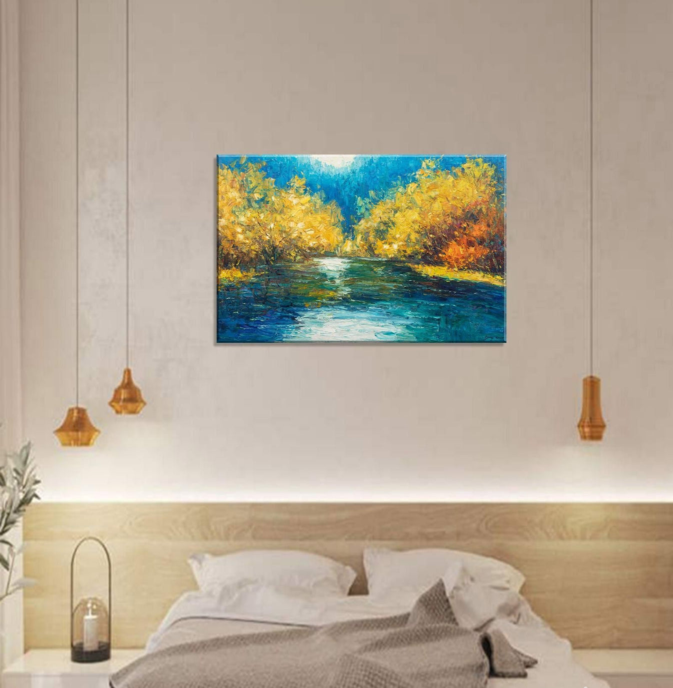 Large Landscape Painting, Original Abstract Art, Large Canvas Art, Can ...